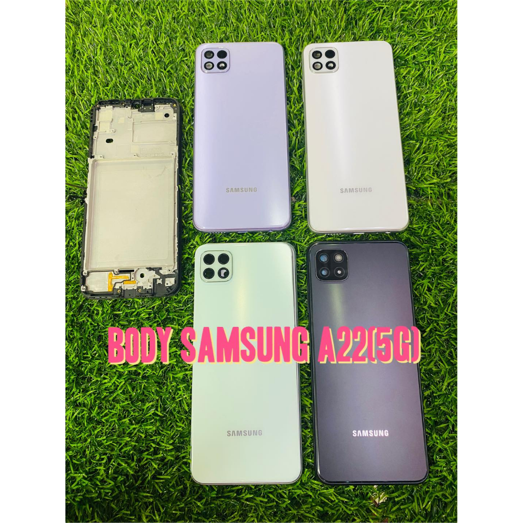 BODY SAMSUNG A22 5G แถม แกนกลาง+ฝาหลัง+ปุ่มกดด้านข้างบอดี้+เลนส์กล้อง ...
