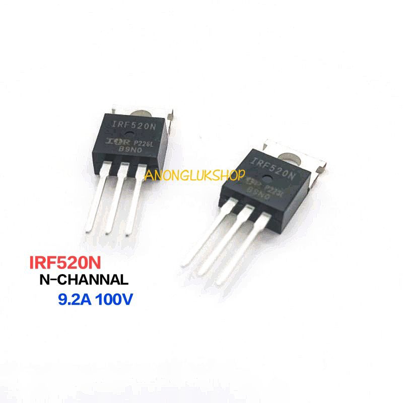ราคาต่อ 1ตัว 👉👉 IRF520N IRF520 มอสเฟต N-Channel MOSFET TO-220 กระแส 9.2A 100V | Shopee Thailand