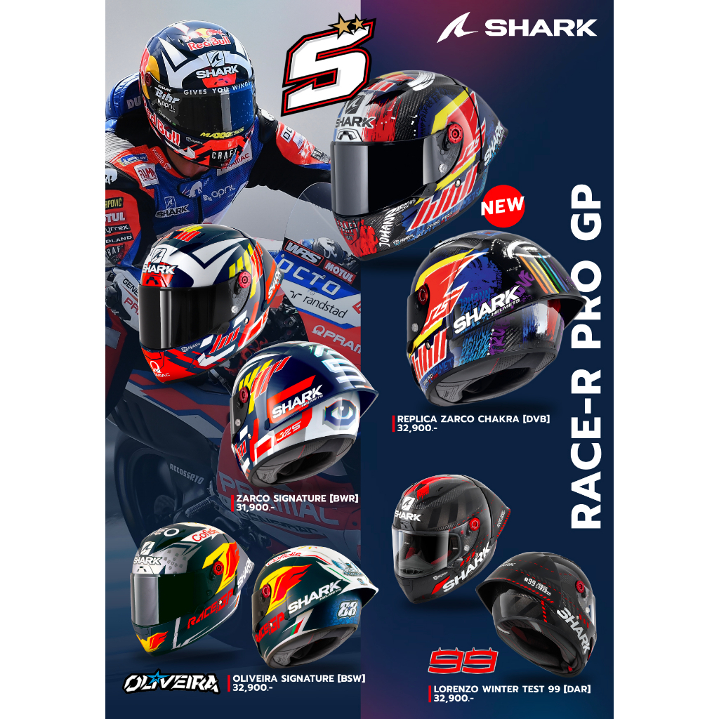 🏍 SHARK Race-R Pro GP💨 ตัวแรงระดับ MotoGP! หมวกกันน็อคที่นักแข่งระดับ ...