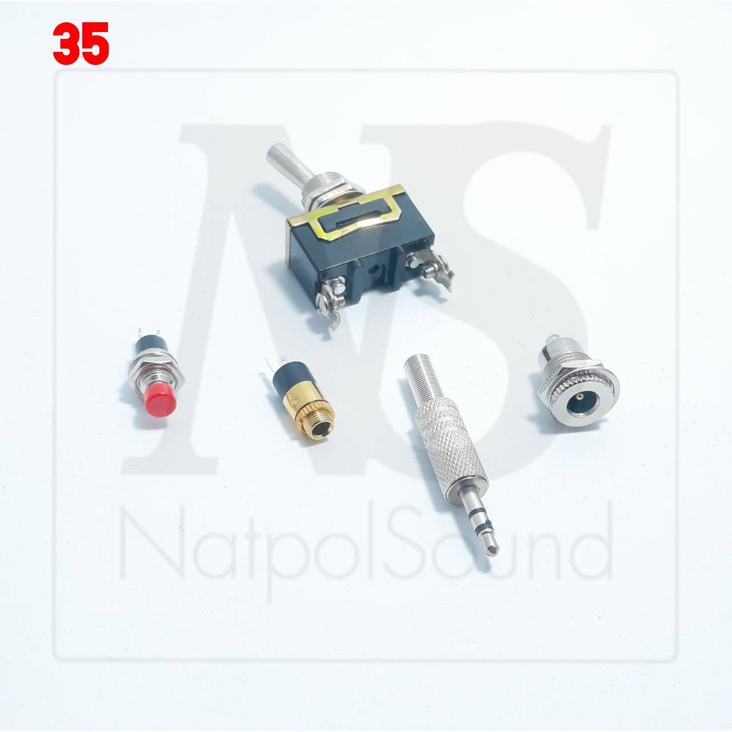 อุปกรณ์บนเพลทชุด35-40 สวิทช์vip กดติดกดดับ12mm. เช็คแบต7mm วัตแบต12V ...