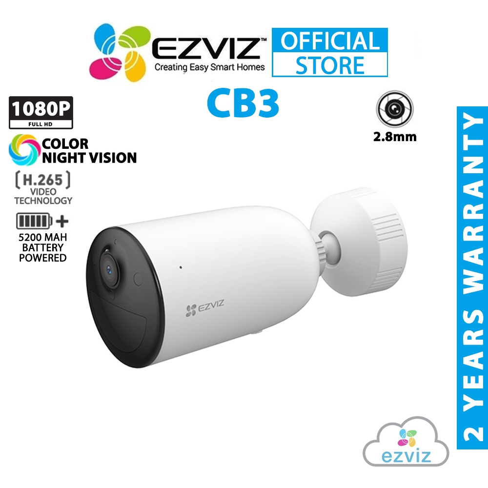 ⚡️กล้องวงจรปิดไร้สาย⚡️EZVIZ รุ่น CB3 (2MP) 1080P WiFi Smart Home ...