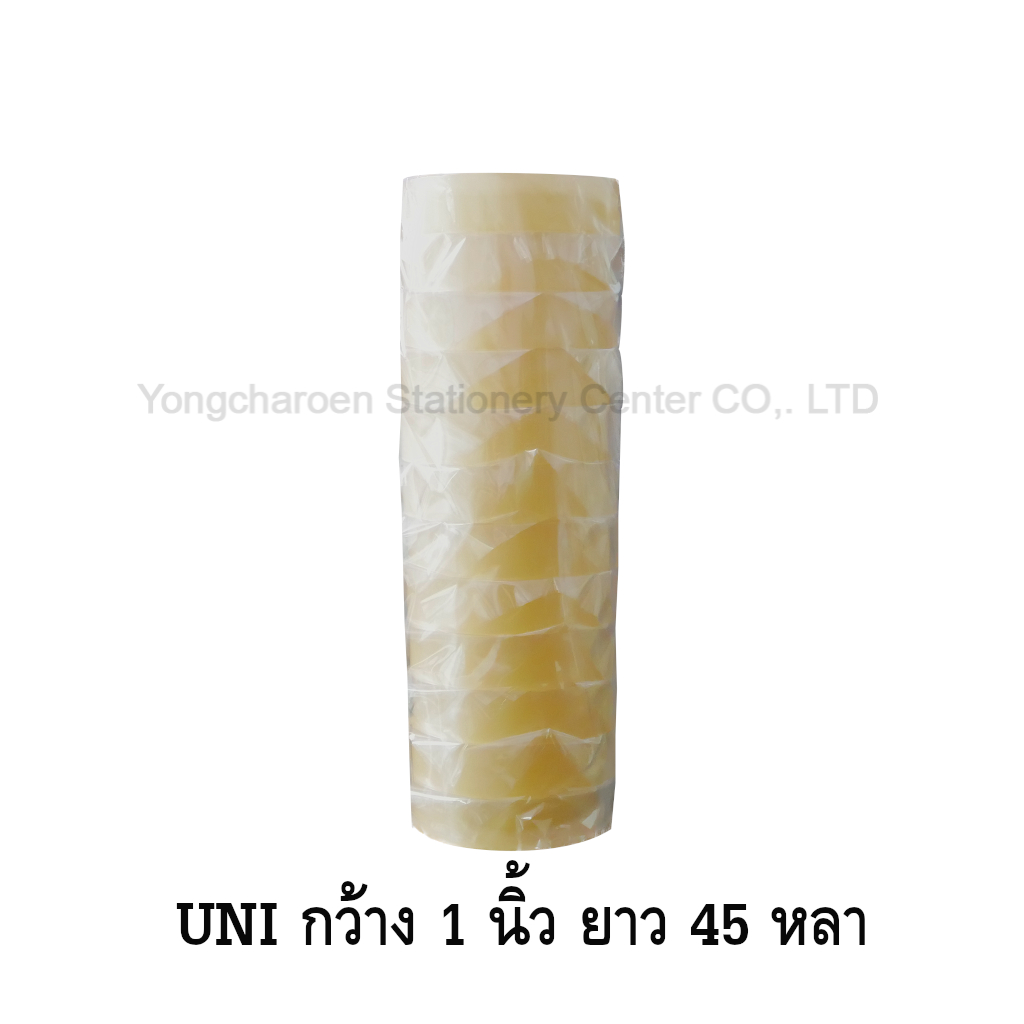 [คุ้มค่า] UNITAPE ยูนิ เทปปิดกล่อง เทปโอพีพี OPP Tape ใส หน้ากว้าง 1 ...