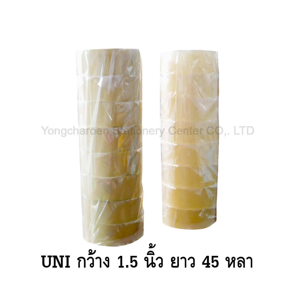 [ขายดี] UNITAPE ยูนิเทป เทปปิดกล่อง เทปโอพีพี OPP Tape หน้ากว้าง 1.5 ...
