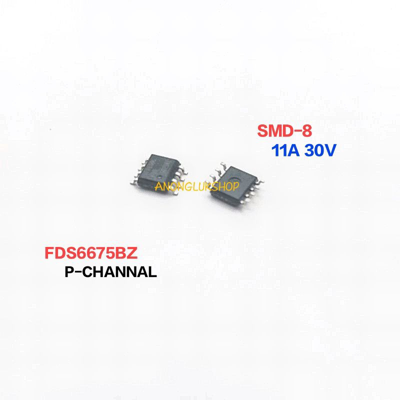 FDS6675BZ 6675BZ MOSFET P-Channal 30V 11A SOIC-8 ราคา 1ตัว | Shopee ...