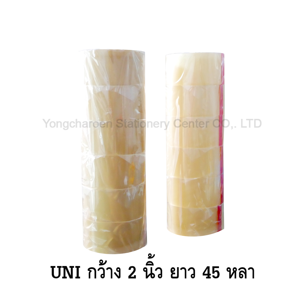 [ขายดี] UNITAPE ยูนิเทป เทปปิดกล่อง เทปโอพีพี OPP Tape หน้ากว้าง 2 นิ้ว ...