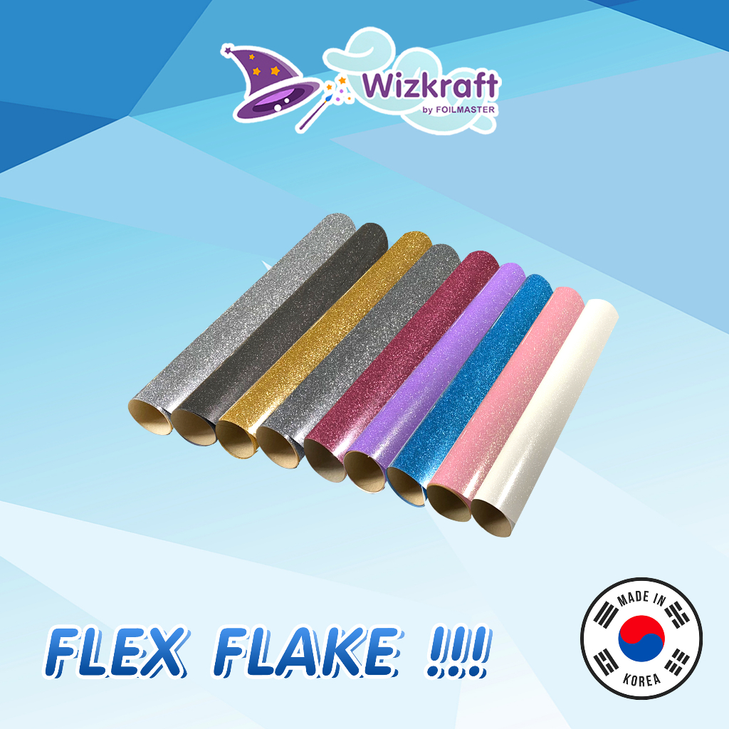 เฟล็กกากเพชร GLITTER FLAKE หลากสี เฟล็กติดเสื้อ เฟล็กตัดง่าย ผลิตจาก ...