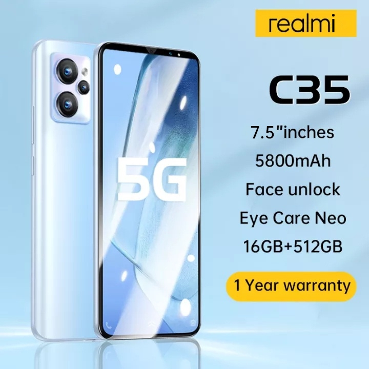 Realmi C35 เครื่องแท้100% แรม12 รอม 256/512GB รองรับชาร์จไว 20W (Fast ...