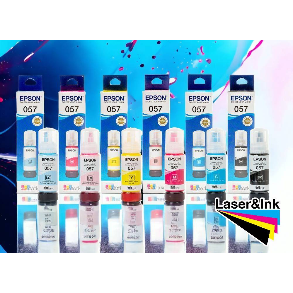 หมึกเติมแท้งค์แท้ EPSON 057 Black / Cyan / Magenta / Yellow / Light ...