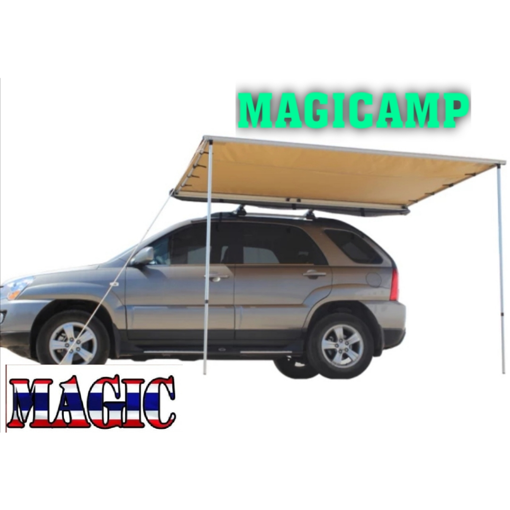 เต็นท์กันสาดติดข้างรถ size 2x3 2X2.5 3X3 car awning | Shopee Thailand