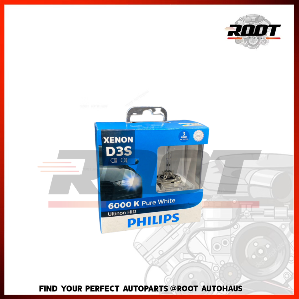 PHILIPS D3S 42V 35W 6000K แสงสีขาว หลอดไฟซีน่อน Xenon HID ไฟหน้ารถอัตโนมัติแฟชั่นโคมไฟ (แพ็คคู่ ...