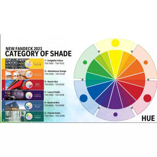 TOA พัดสี TOA FANDECK FANDEX Color World Expert เฉดสี แคตตาล็อคสี TOA ...