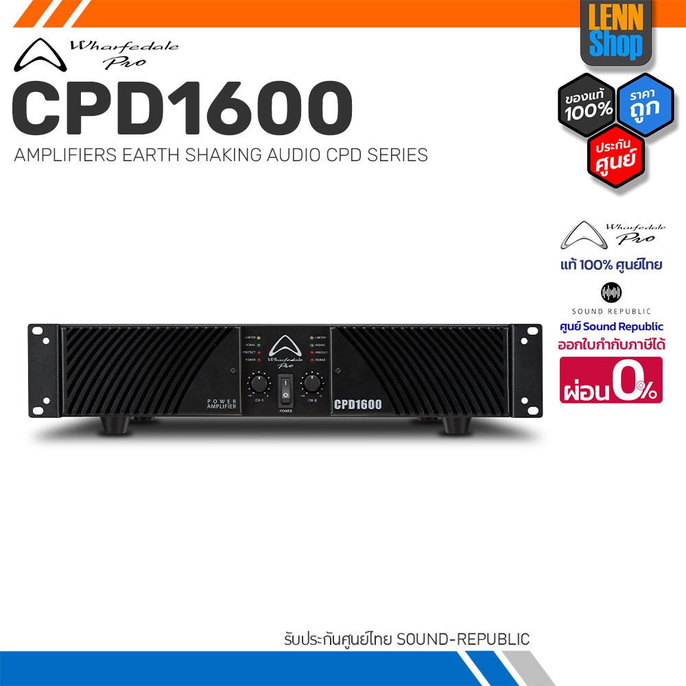 Wharfedale Pro CPD1600 / AMPLIFIERS EARTH SHAKING AUDIO CPD SERIES ...