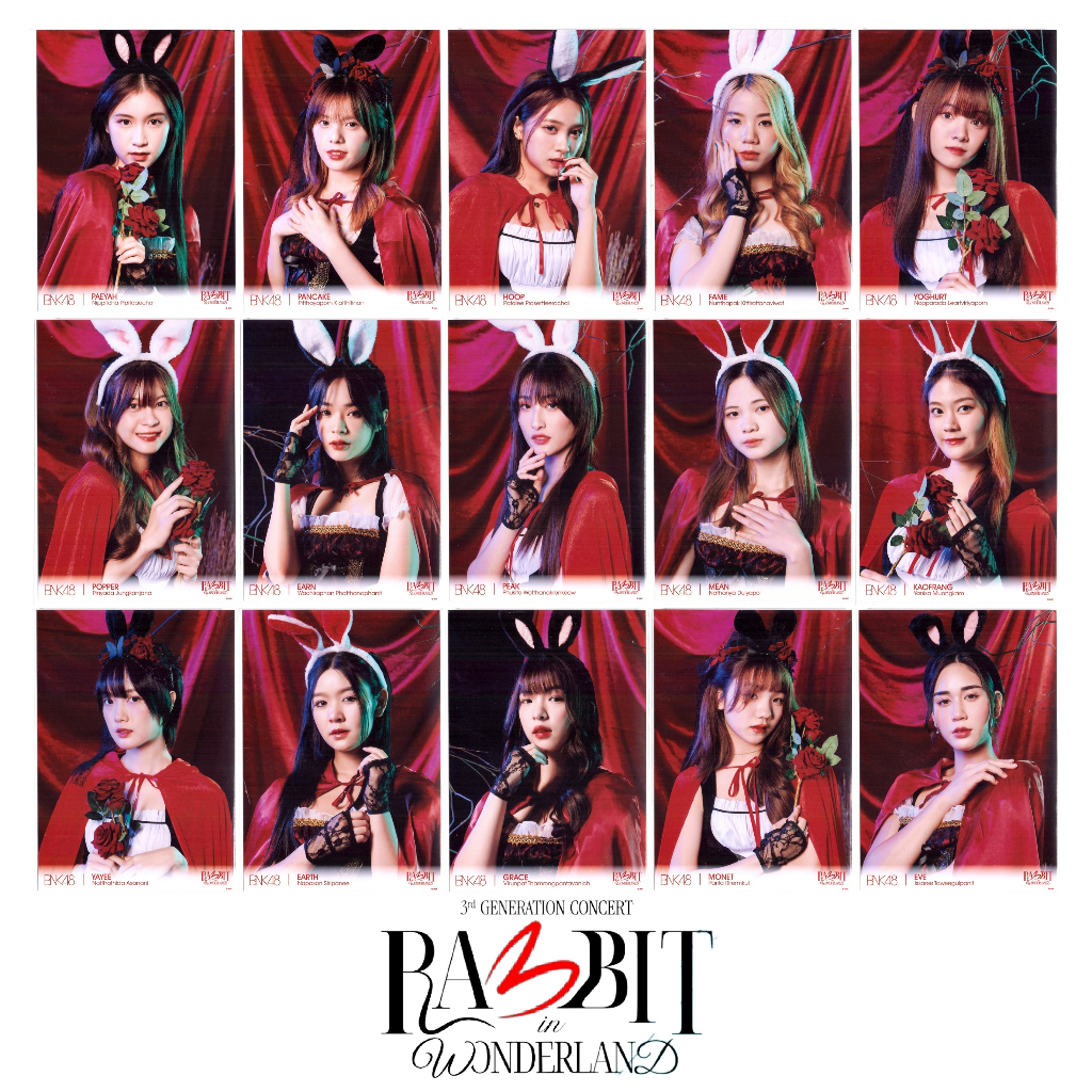 [คอมพ์] BNK48 Photoset Rabbit in Wonderland 3rd generation concert รุ่น ...