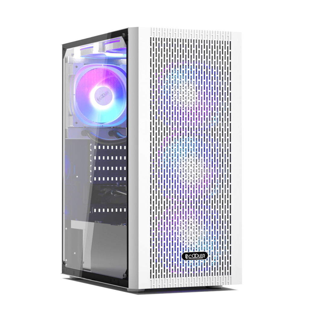 🔥𝗦𝗔𝗟𝗘🔥CASE (เคสเกมมิ่ง) PC COOLER PLATINUM LM200 MESH RGB Gaming Case ...
