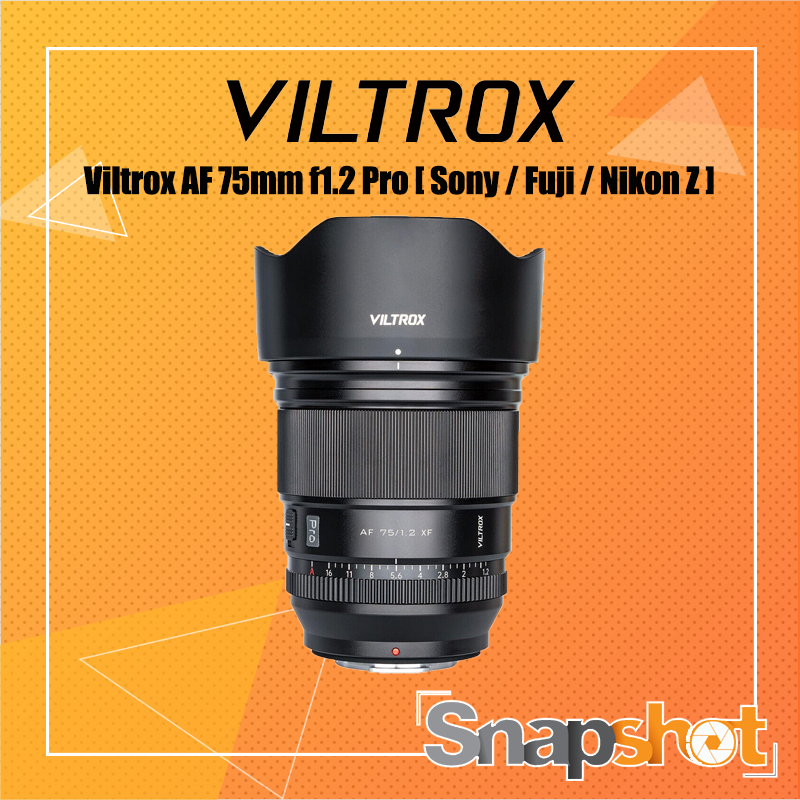 Viltrox AF 75mm f1.2 Pro [ Sony / Fuji / Nikon Z ] [ประกันศูนย์ 1 ปี] Viltrox AF 75 f1.2 Viltrox ...