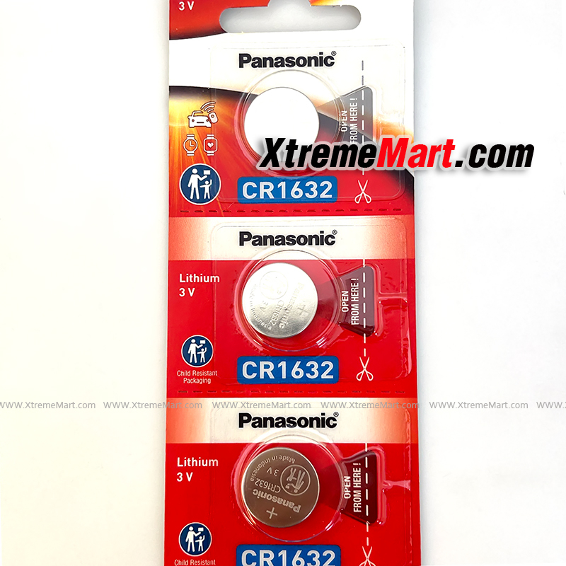 ถ่านกระดุม Panasonic รุ่น CR1632 3V 140 mAh Lithium Button Cell Battery ... ถ่านกระดุม Panasonic รุ่น CR1632 3V 140 mAh Lithium Button Cell Battery ...