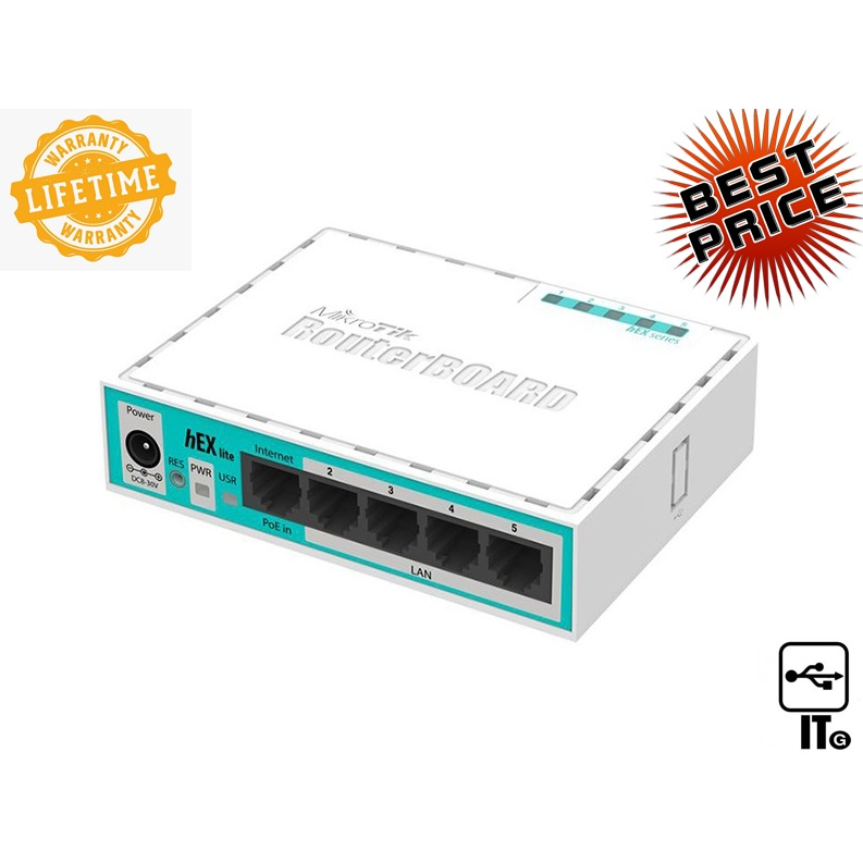 Router Board MikroTik (RB750r2) เร้าเตอร์รับสัญญาณ ประกัน LT. | Shopee ...