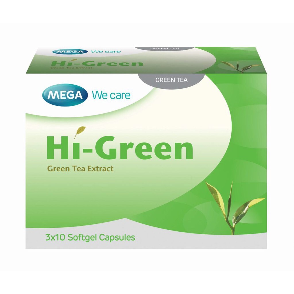 Mega we Care Hi Green 30 capsules เมก้า วี แคร์ ไฮ-กรีน 30 แคปซูล ล้าง ...