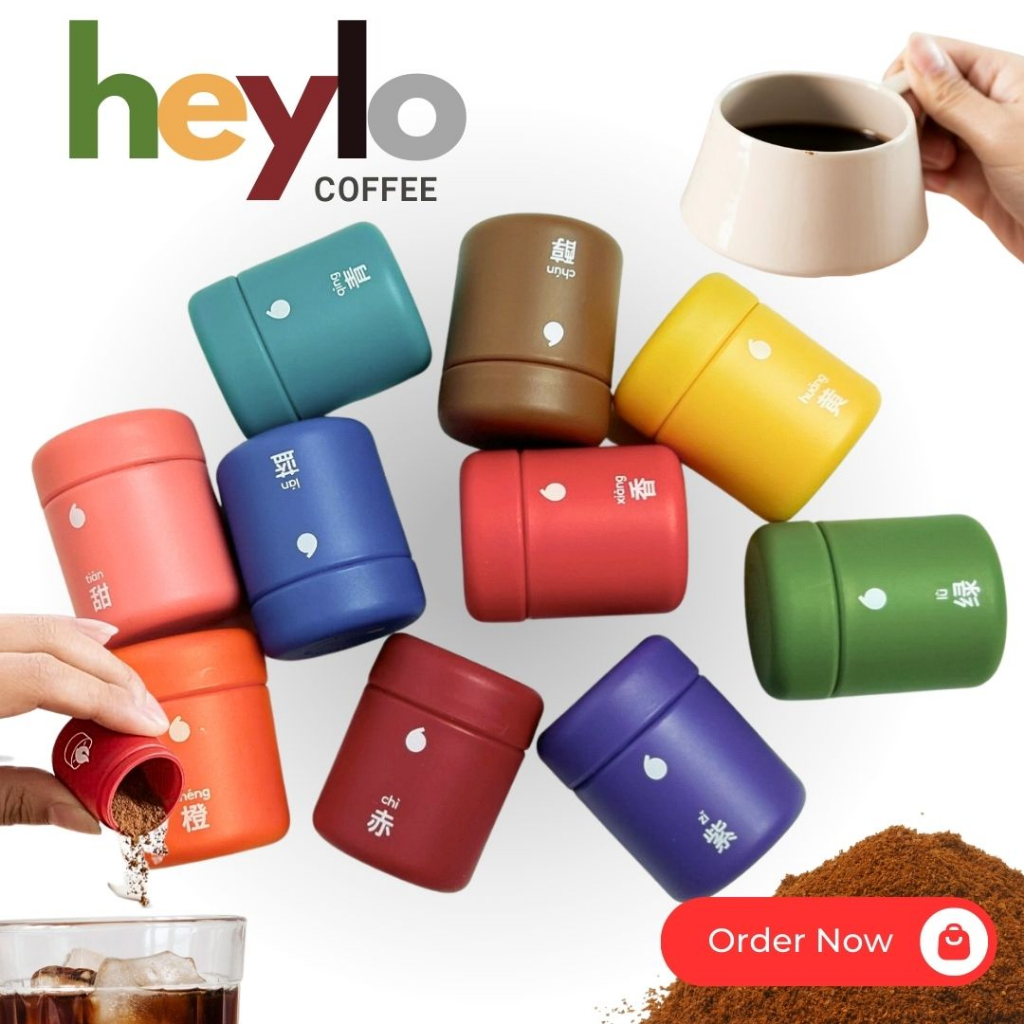 กาแฟ กาแฟสำเร็จรูป heylo Cold Brew Coffee กาแฟสกัดเย็น 10รสชาติ (1 ...