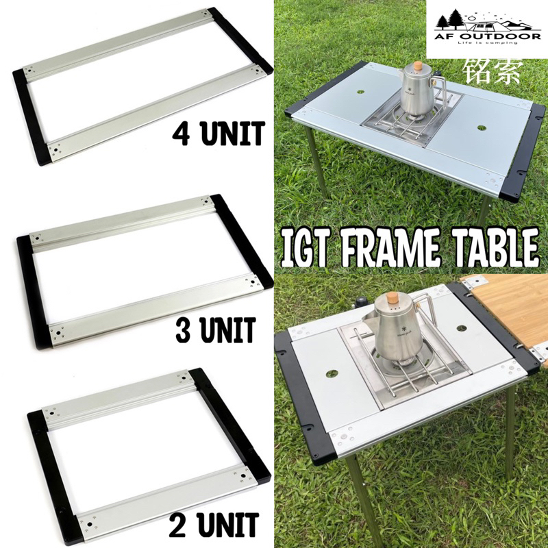 💥พร้อมส่ง💥IGT Frame Aluminum Table มีให้เลือก 2,3,4 Unit โต๊ะครัว ใส่ ...