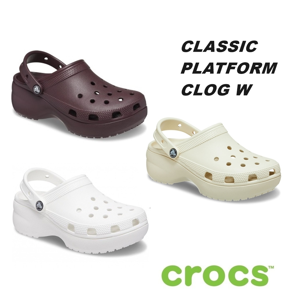 [โค้ด 20DDSEP19 ลดอีก20%] Crocs Classic Platform Clog ฮิตสุด แรงสุด รองเท้า ครอคส์ ผู้หญิง พื้น ...