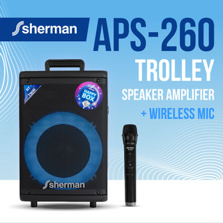 Sherman ลำโพงอเนกประสงค์ ขนาด 8 นิ้ว รุ่น APS-260 | Shopee Thailand