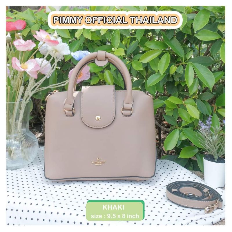 กระเป๋าถือ กระเป๋าสะพายข้าง แบรนด์ PIMMY (พิมมี่) FA0365# หนังกันรอย | Shopee Thailand