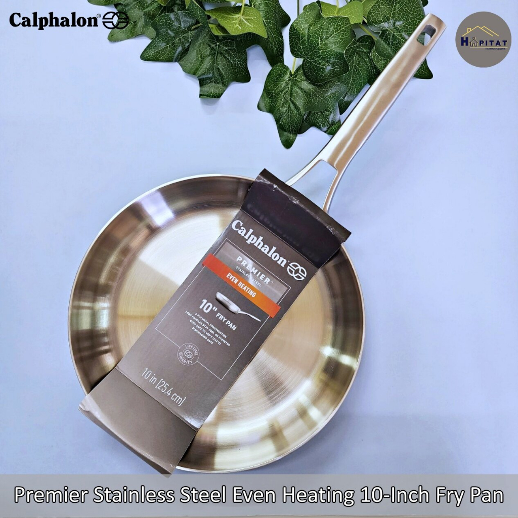 {Select by Calphalon®} Premier Stainless Steel Even Heating 10-Inch Fry ...