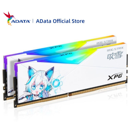 RAM PC แรม (หน่วยความจำ) XPG D50 ROG STRIX DDR4/3600 16X2 32G แรมสีขาว ...