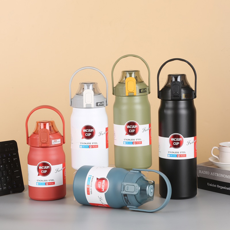 🔥VACUUM CUP🔥แถม กระเป๋าสะพาย/แปรงล้างหลอด🔥 กระติกน้ำ ขวดนำ้1.7L/1.3Lแท้งค์สแตนเลส316 กระติกน้ำ ...