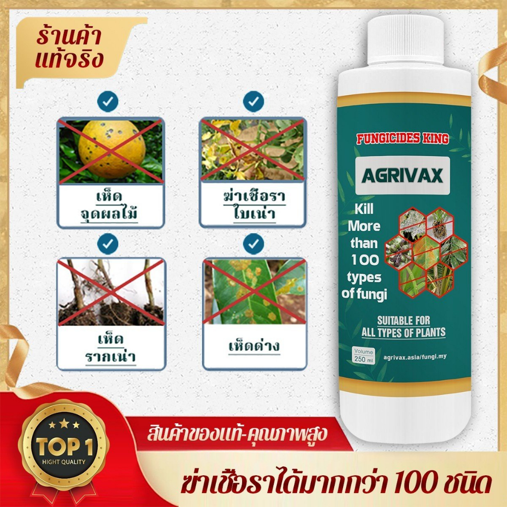 ยาฆ่าเชื้อราพืช Agrivax- ฆ่าเชื้อรามากกว่า 100 ชนิดที่เป็นอันตรายต่อพืช ...