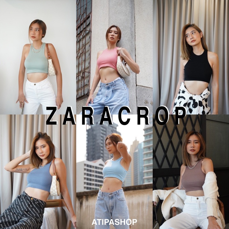 ส่งต่อ ZARA CROP จากAtipa shop | Shopee Thailand