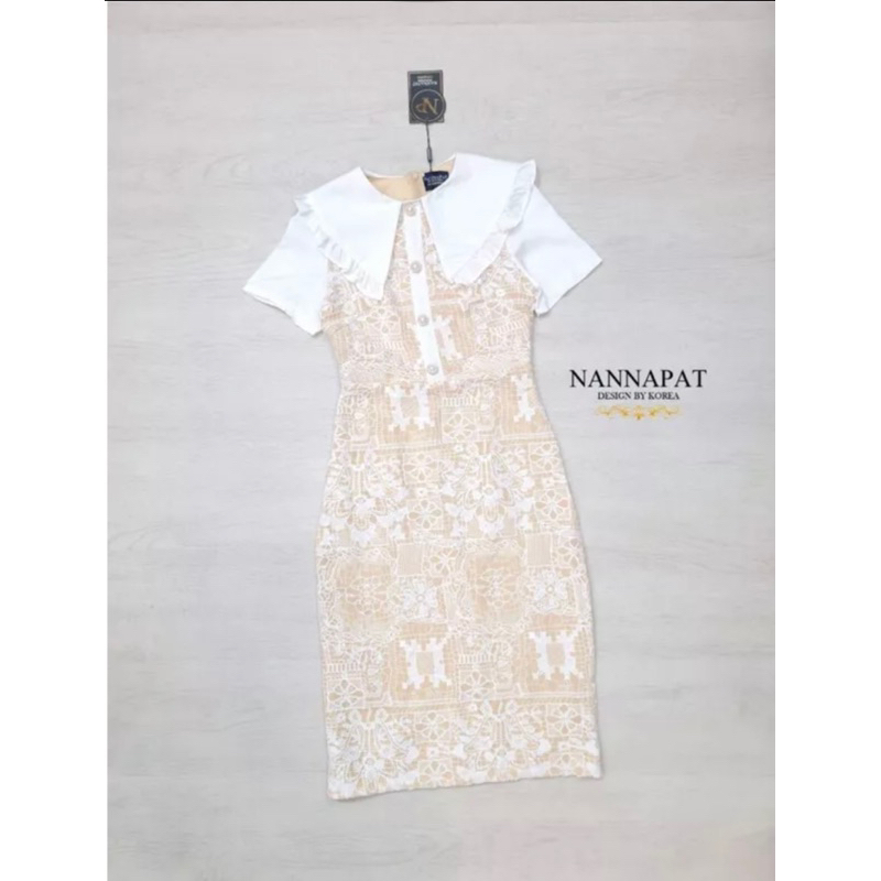 เดรสมือ 1 งานป้าย Nannaphat | Shopee Thailand