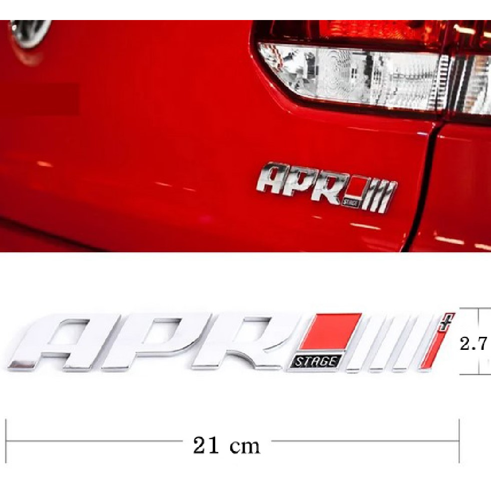 โลโก้ตัวอักษร เอพีอาร์ ขนาด 21 * 2.7 cm APR Stage III 3+ Rear Trunk ...