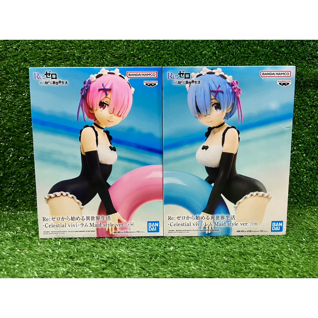 [ของแท้] Re:Zero - Rem & Ram - Celestial Vivi - Maid Style ver. (Bandai Spirits) banpresto ...