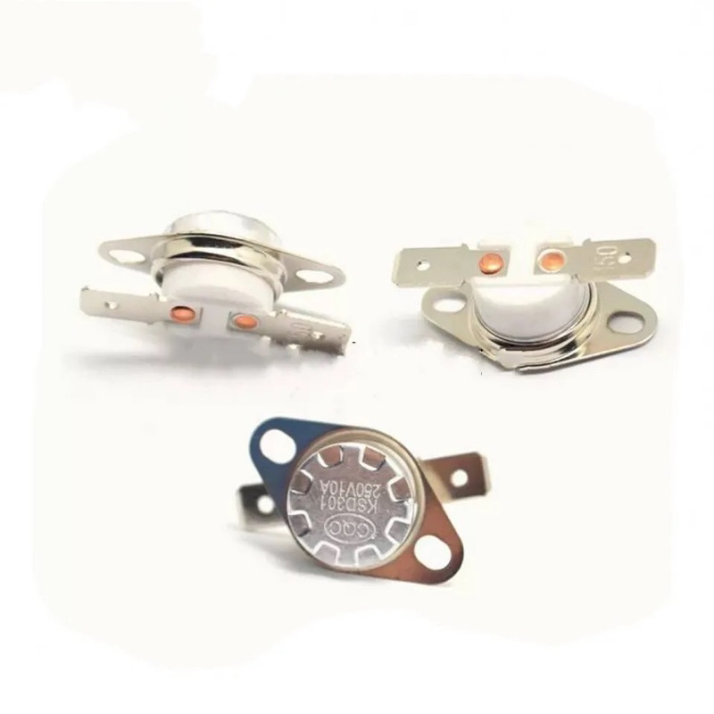 Thermostat KSD301 10A อุณหภูมิสลับปกติเปิดควบคุมความร้อน165C 180C 200C ...