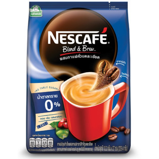 27ซอง 329กรัม NESCAFÉ Zero Sugar Blend & Brew Instant Coffee 3in1 เนส ...