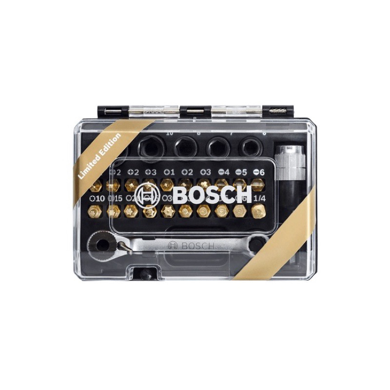 BOSCH IXO SDB Set X-Line 27 PCS ดอกสีทอง ชุดดอกไขควง + หัวบล็อก + ด้าม ...