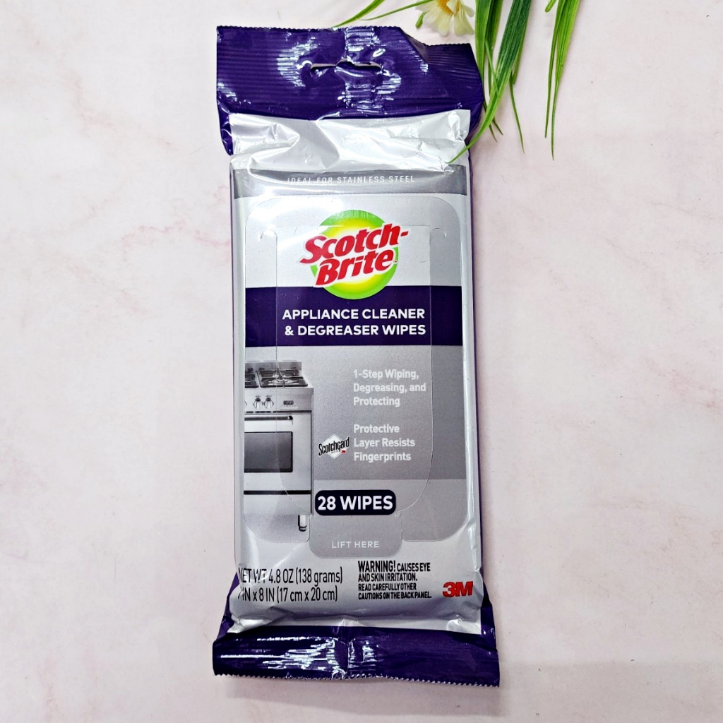 [Scotch-Brite®] Appliance Cleaner & Degreaser 28 Wipes ผ้าเช็ดทำความ ...