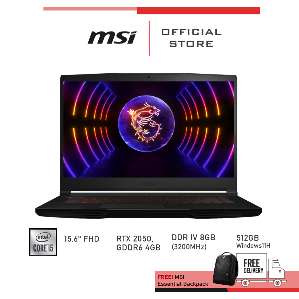 MSI GF63 Thin 11UCX-1627TH (i5, 15.6'', DDR IV 8GB) Notebook | Shopee ...