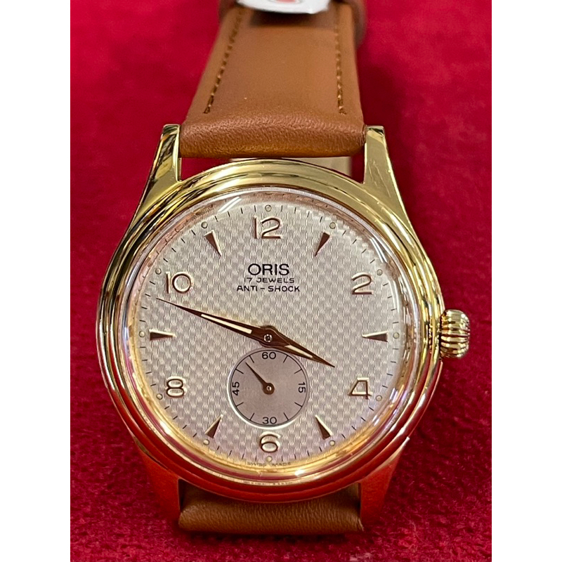 ORIS 17 Jewels Anti-Shock ระบบไขลาน ตัวเรือนทองชุบ นาฬิกาผู้ชาย มือสองของแท้ | Shopee Thailand