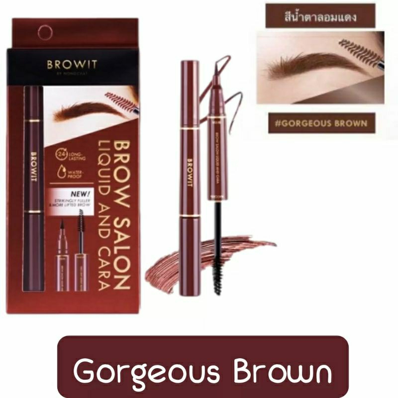 Browit By Nongchat Brow Salon Liquid & Cara 1ml+3.5g บราวอิท บราว ซาลอน ...
