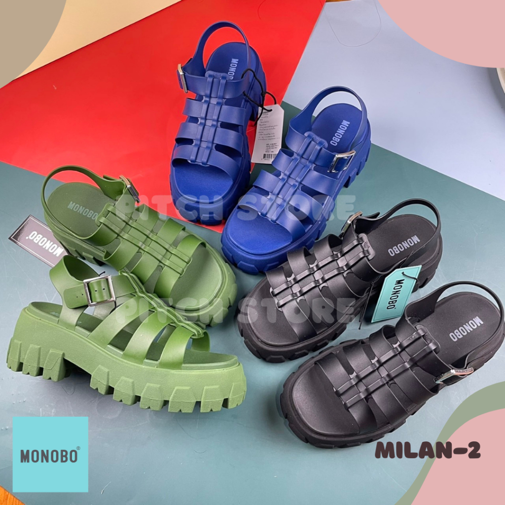 Monobo รองเท้ารัดข้อผู้หญิงส้นสูง 2 นิ้ว รุ่น Milan 2 (5-8) | Shopee ...