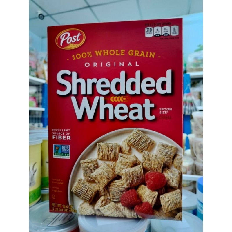 Shredded Wheat 464g.ซีเรียลกล่อวเเดงข้าวสาลี ขนมอาหารเสริมสัตว์เลี้ยง ...