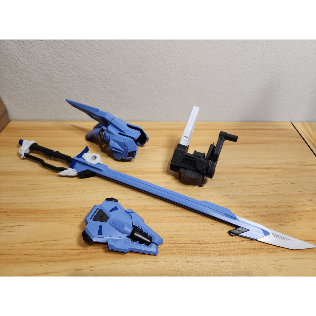 [ประกอบแล้ว] Bandai - Sword Striker Pack For PG 1/60 Strike Gundam ...