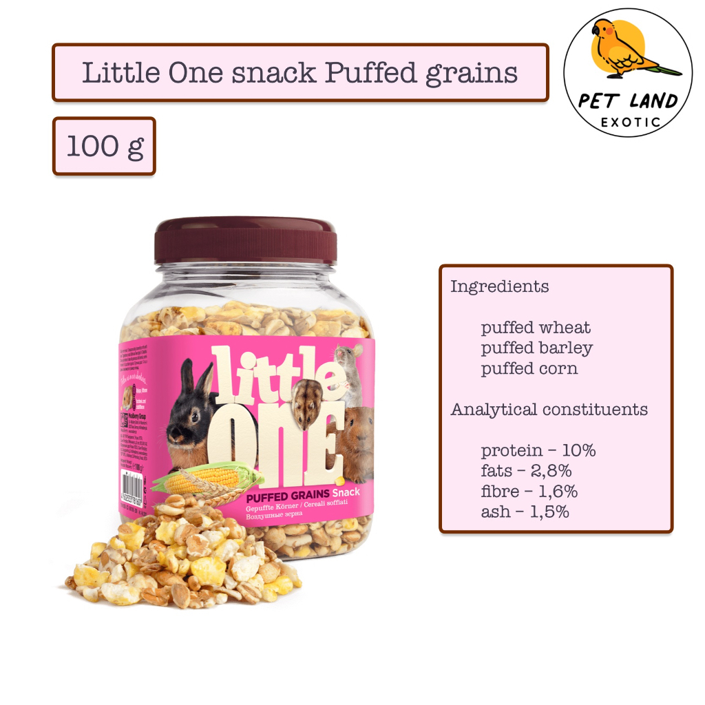 Little One Snack ขนมผลไม้อบแห้ง สำหรับกระต่ายและสัตว์ฟันแทะ ยกกระปุก ...