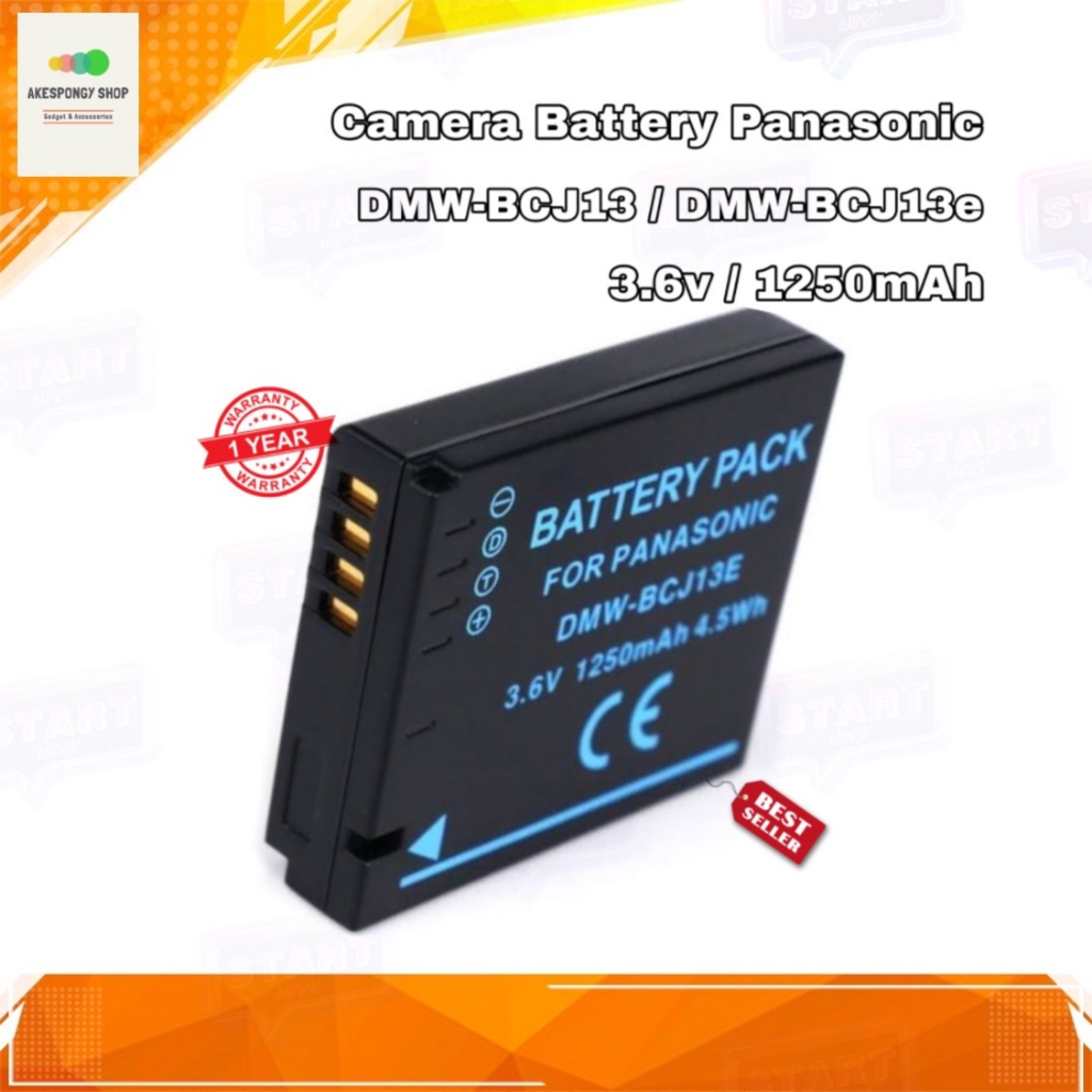 แบตกล้อง Camera Battery Panasonic DMW-BCJ13 / DMW-BCJ13e (3.6v/1250mAh) Li-ion Battery รับประกัน ...
