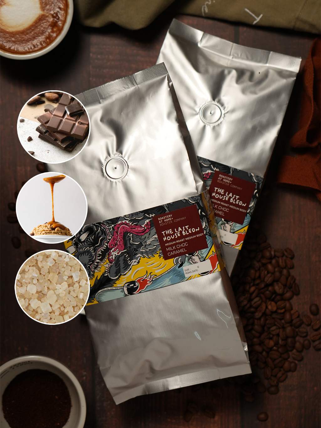 เมล็ดกาแฟ คั่วกลาง Medium Roast 1000g The Last House Blend เมล็ดกาแฟ ...