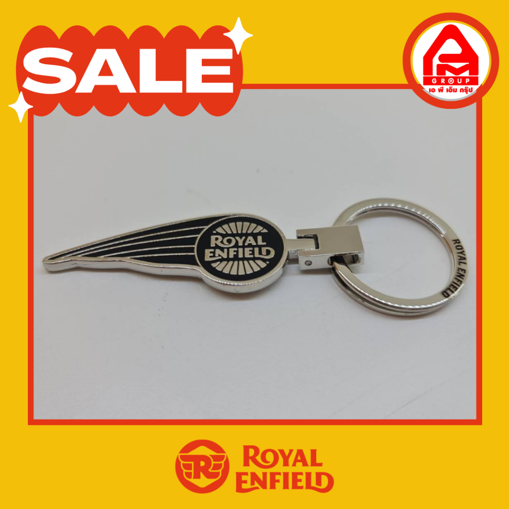 พวงกุญแจ แท้ KEY CHAIN Royal Enfield พวงกุญแจรูปโลโก้ข้างถังน้ำมัน ...