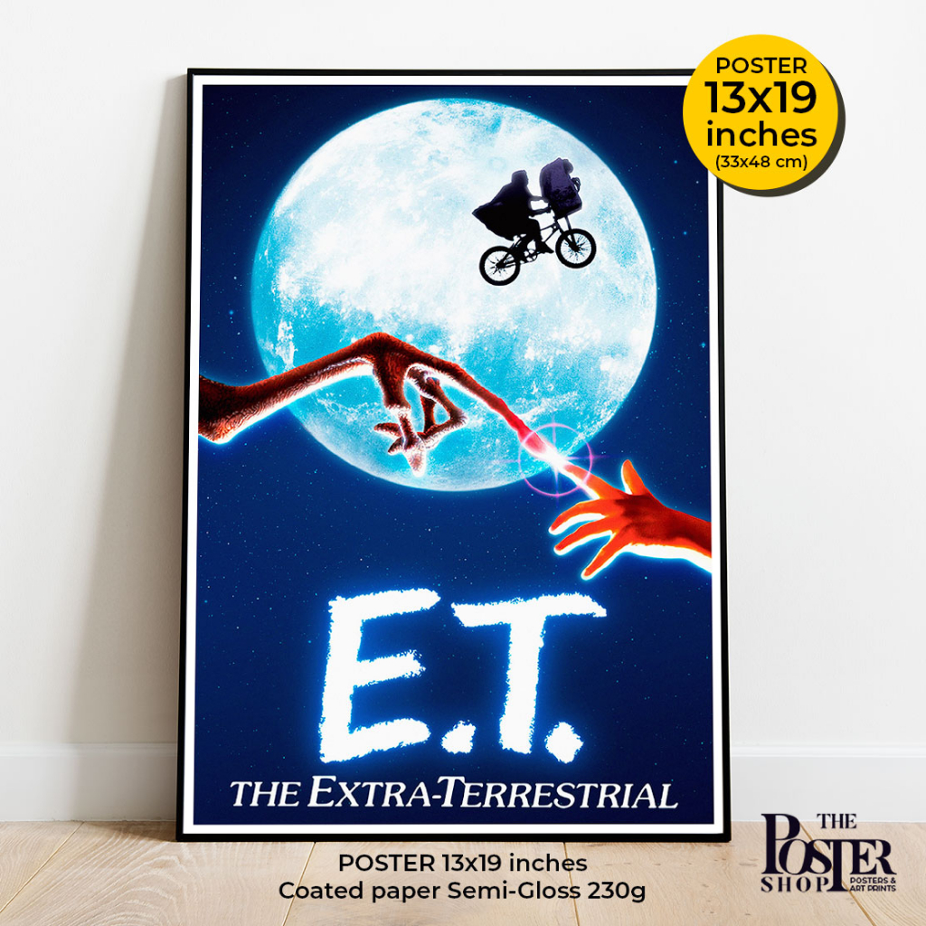 E.T. the Extra-Terrestrial Poster โปสเตอร์ภาพยนต์ อี.ที. เพื่อนรัก ภาพ ...